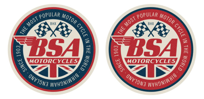 BSA Motorcycles X Merlin Motorcycle Gear merch design. - Alex Ramon Mas ...